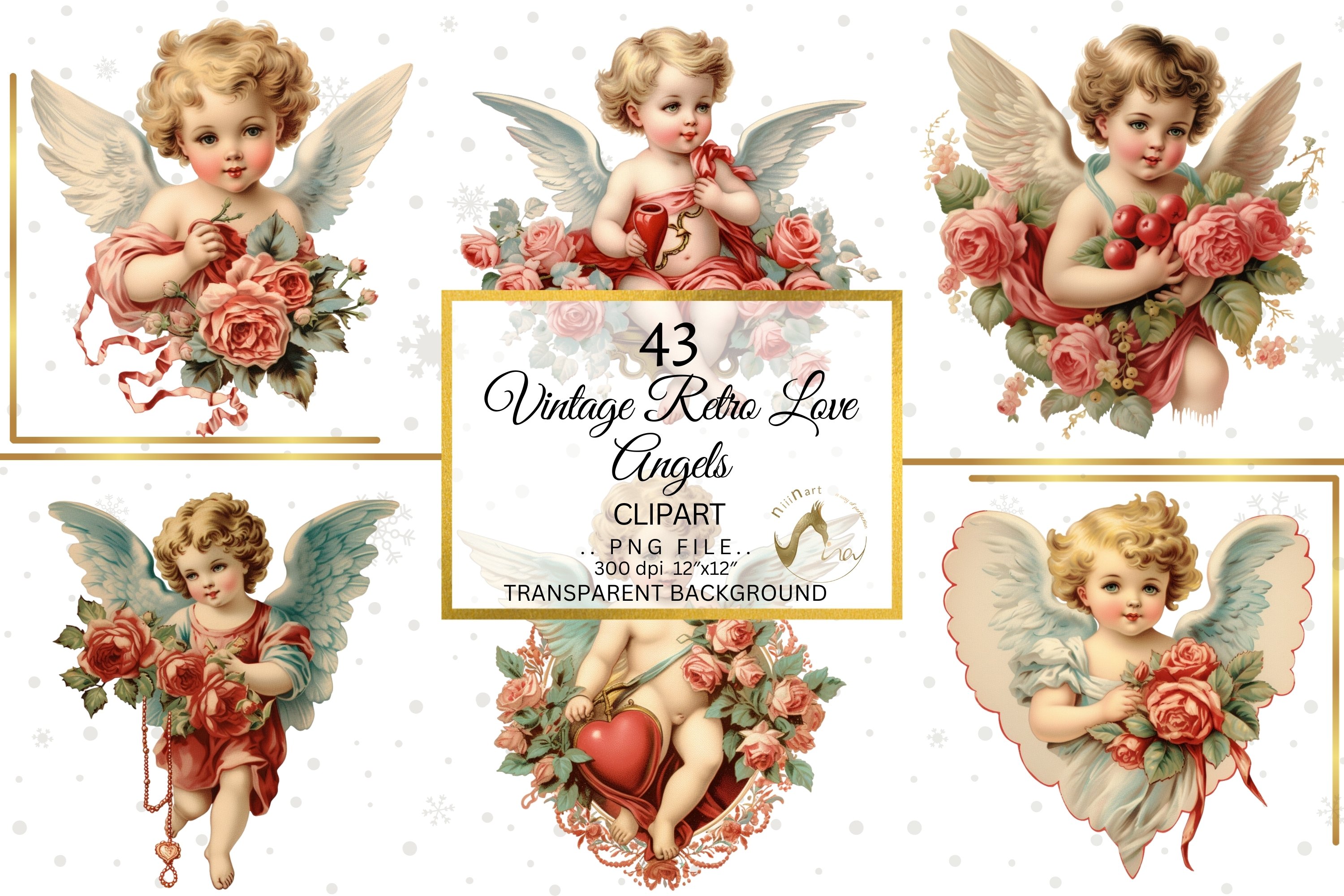 Angels Scrapbook Clipart