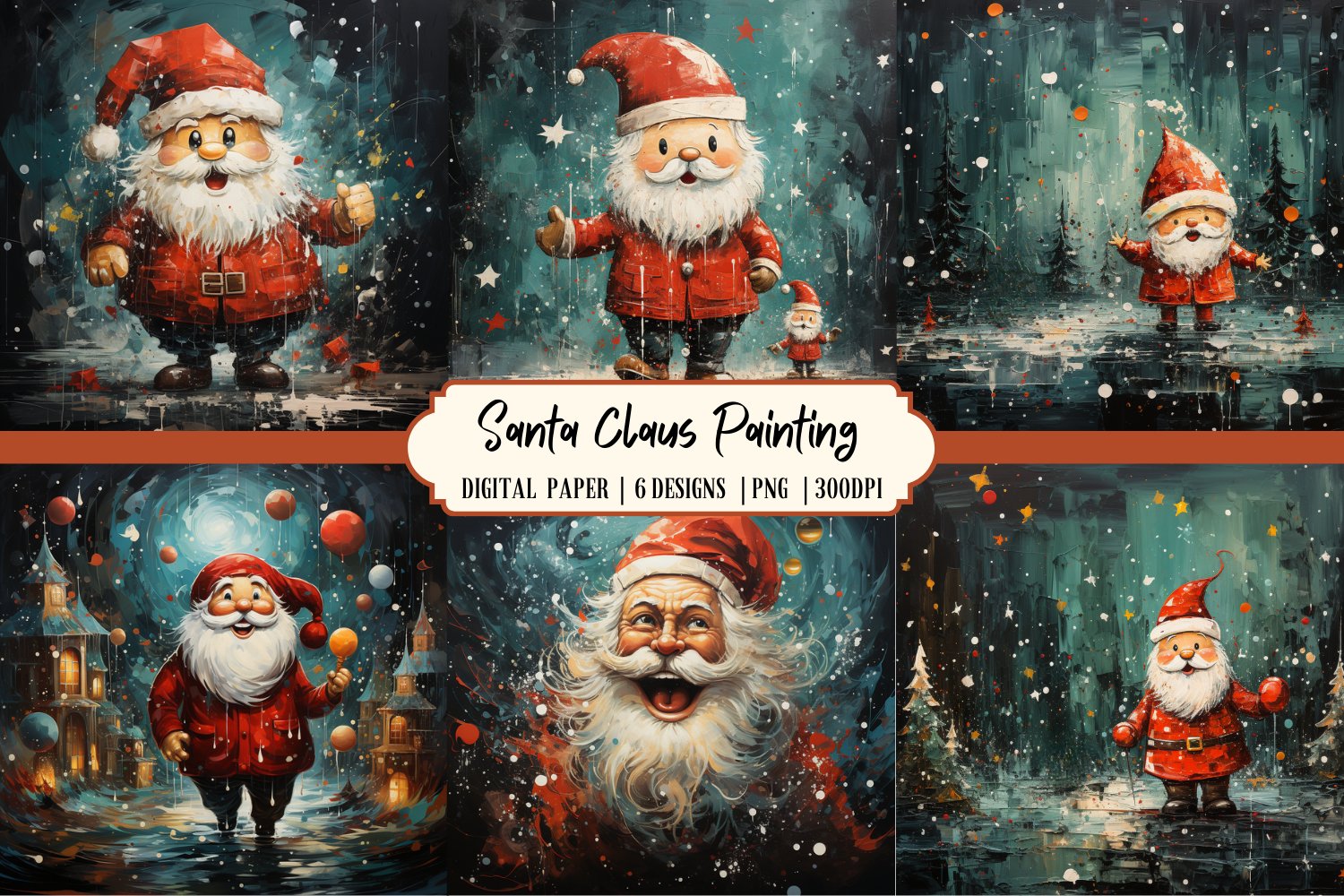 Santa Claus Painting