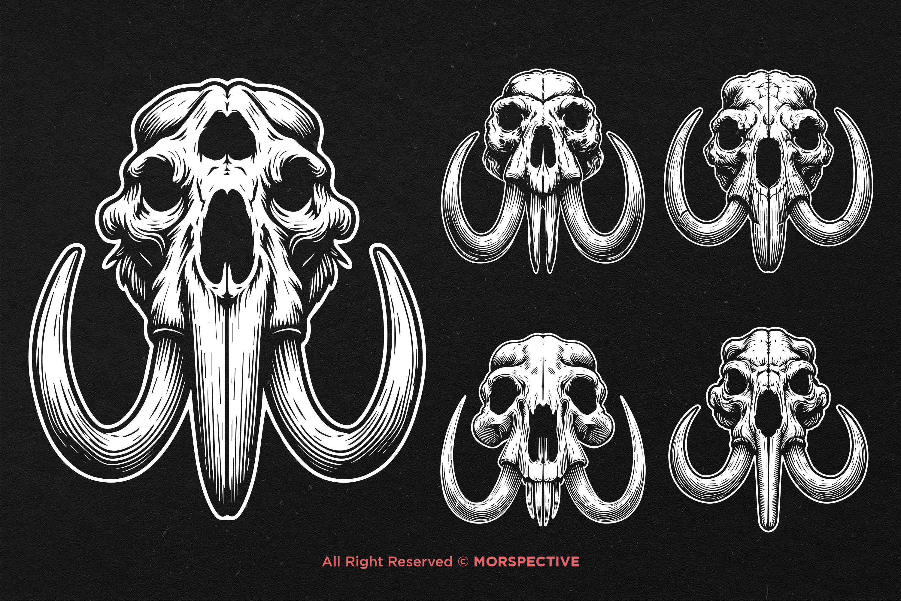 Mammoth skull tattoo - Bronctattooaus.com