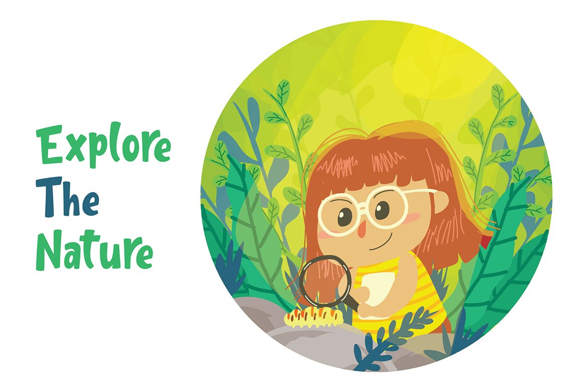 Explore Nature - Vector Illustration