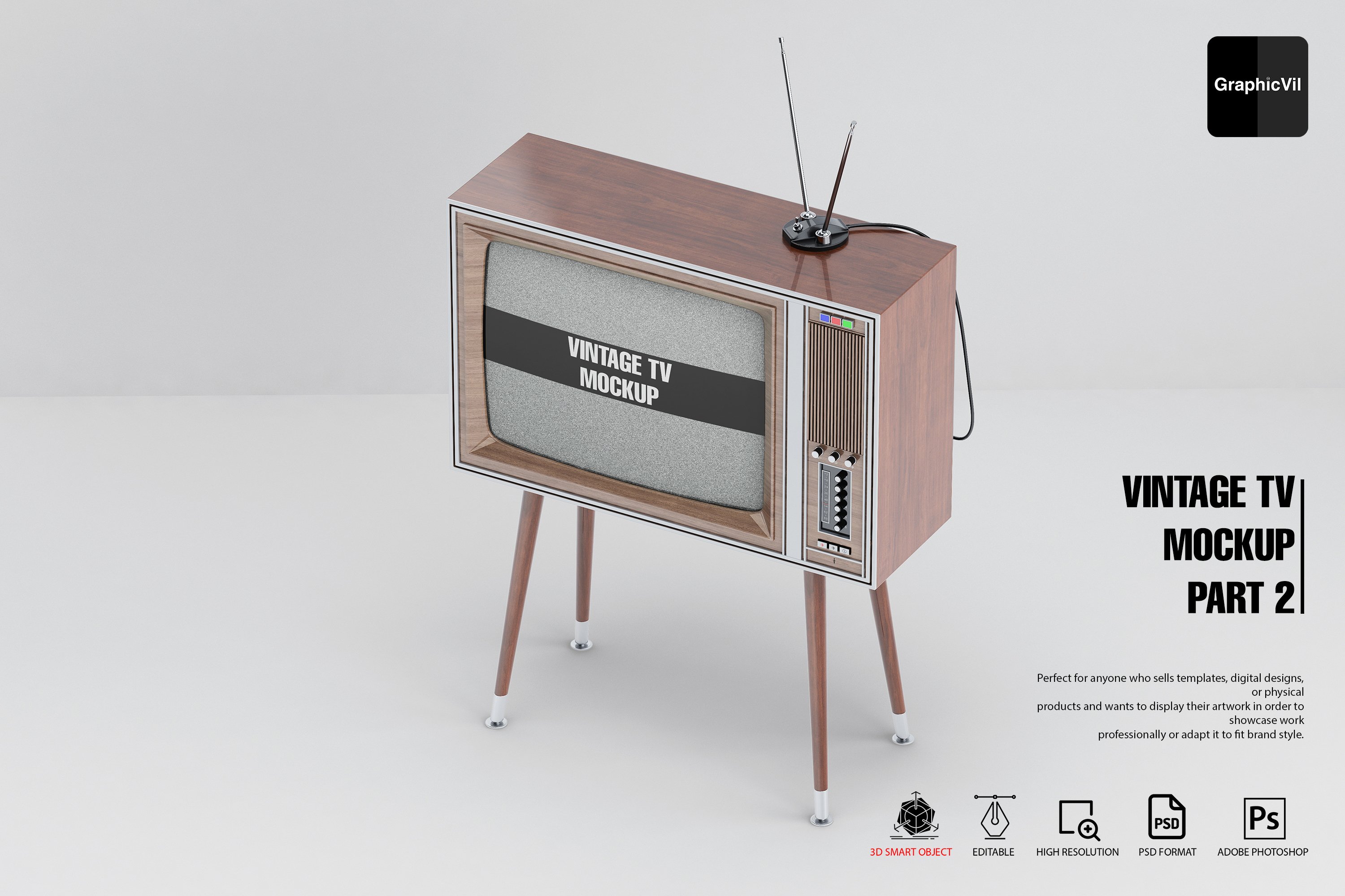 Retro Tv Psd
