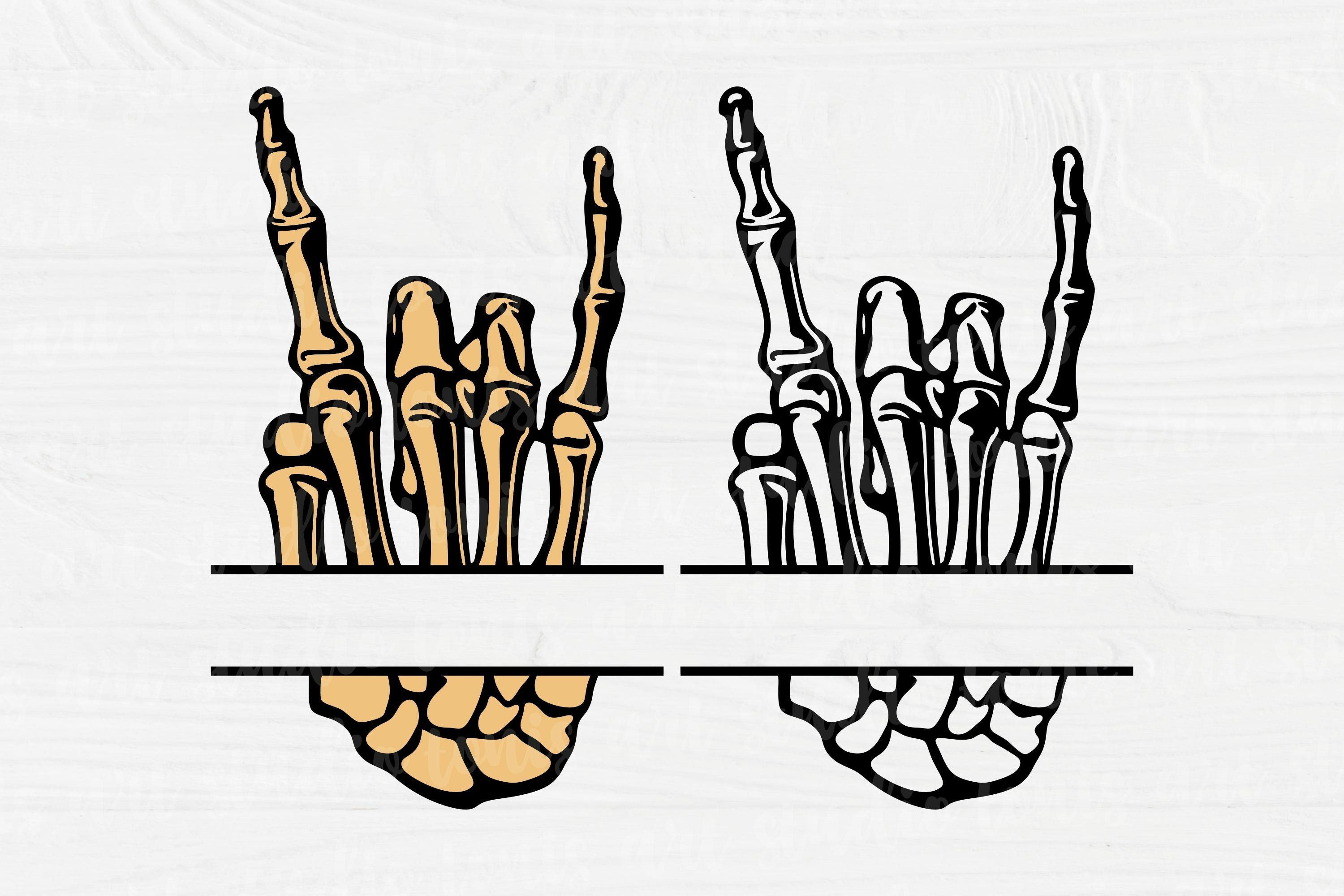 Skeleton Hand Reaching