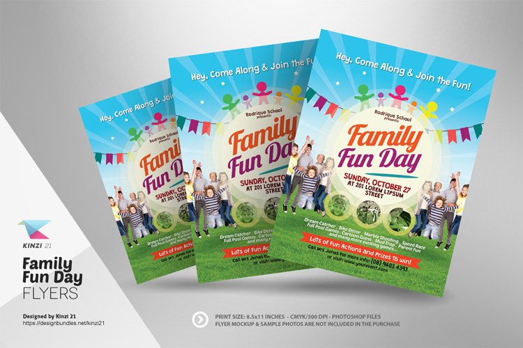 Family Fun Day Flyers (122011) | Flyers | Design Bundles