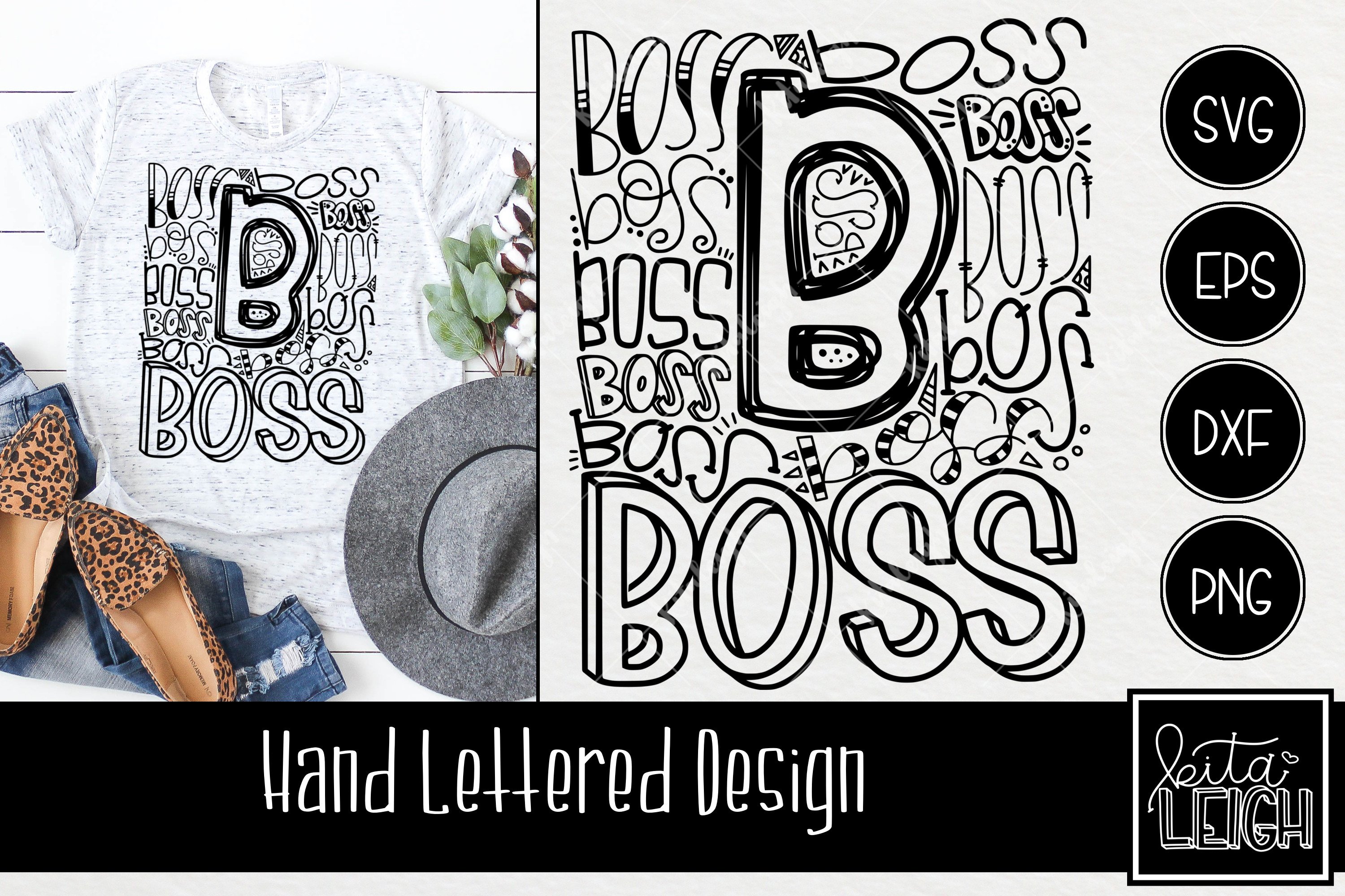 Boss Typography (327112) | Hand Lettered | Design Bundles