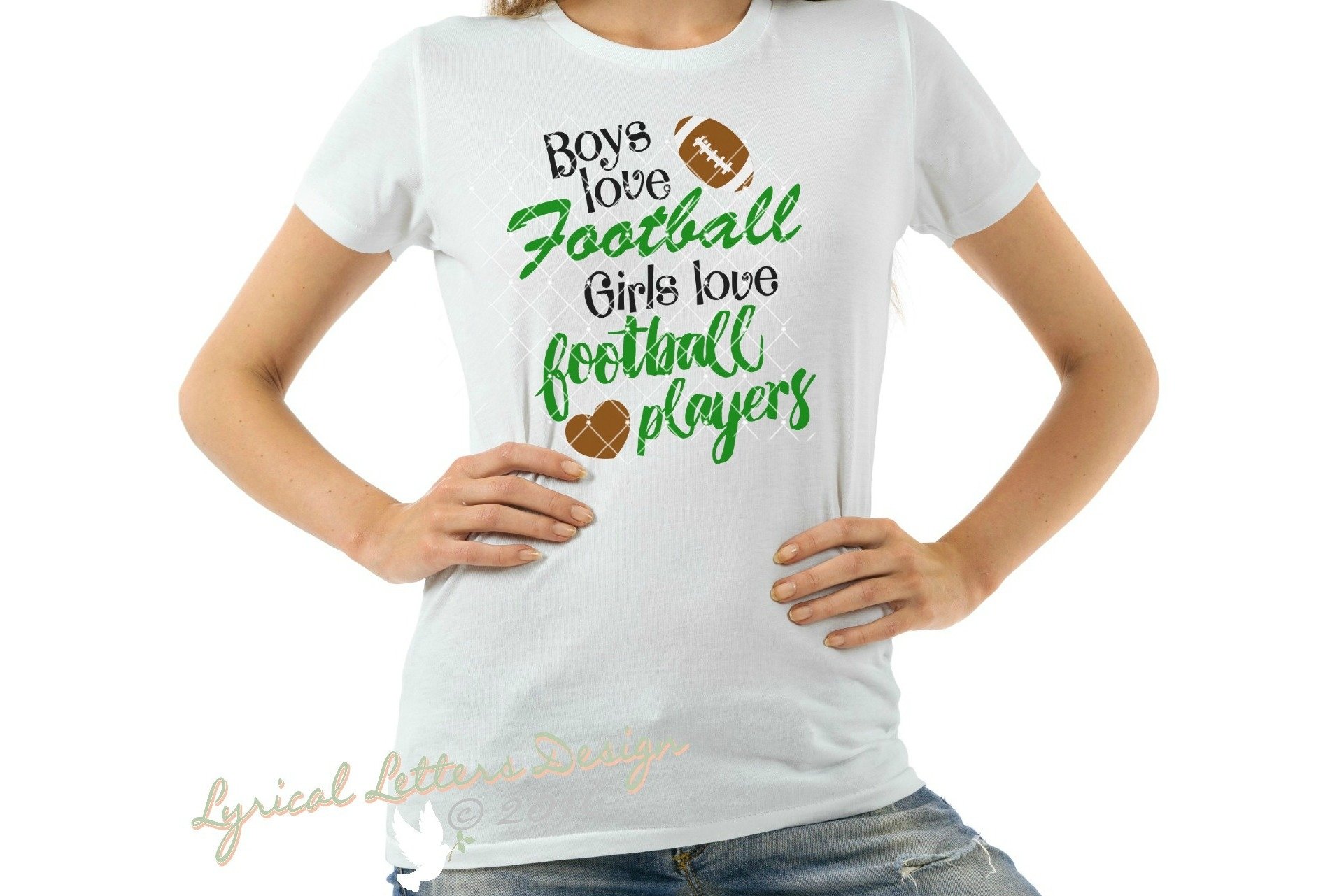 Boys Love Football Girls Love Football Players SVG DXF LL151 (12892 ...