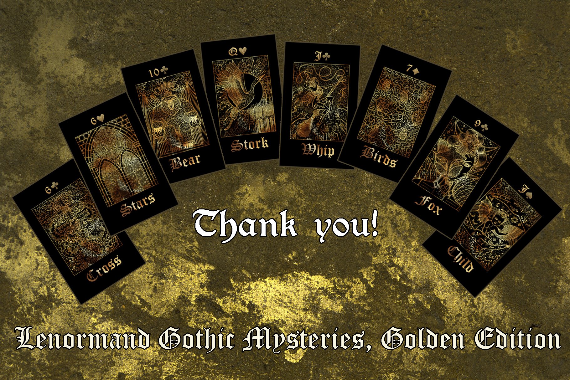 Lenormand Gothic Mysteries, gold edition (1116007) | Illustrations ...