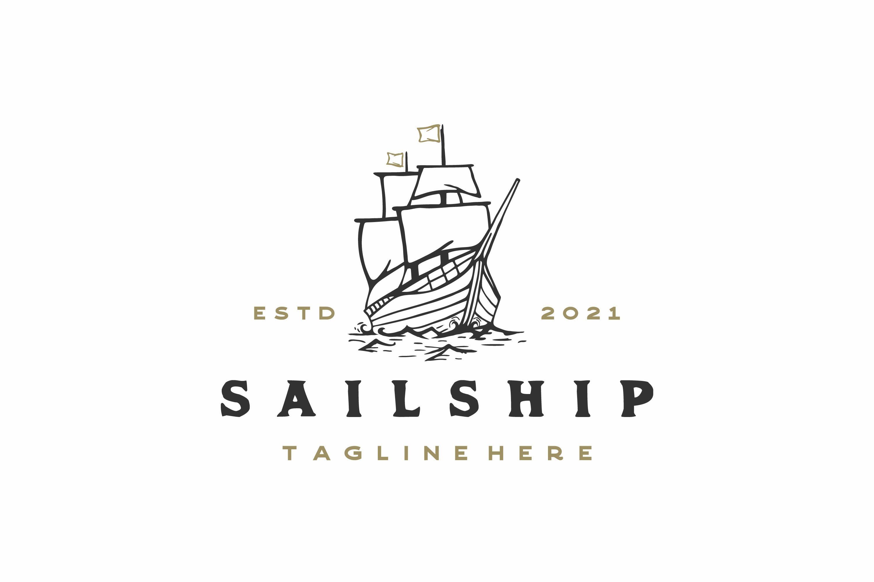 Sail Ship Logo