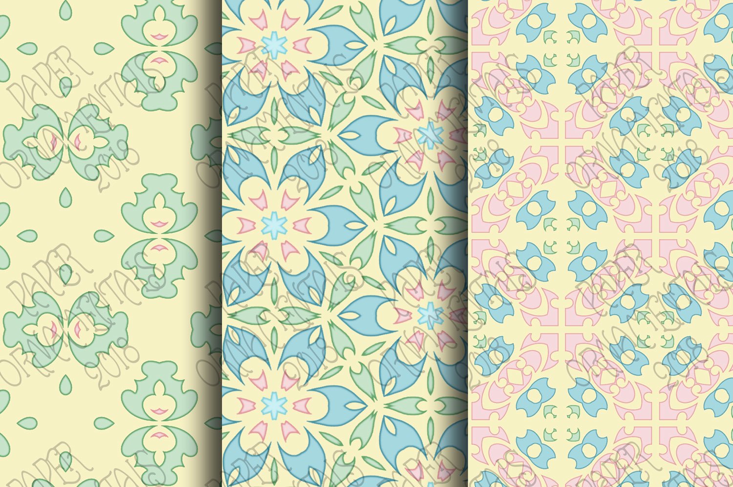 Spring Pastels Digital Paper For Crafts & Background (144884 ...