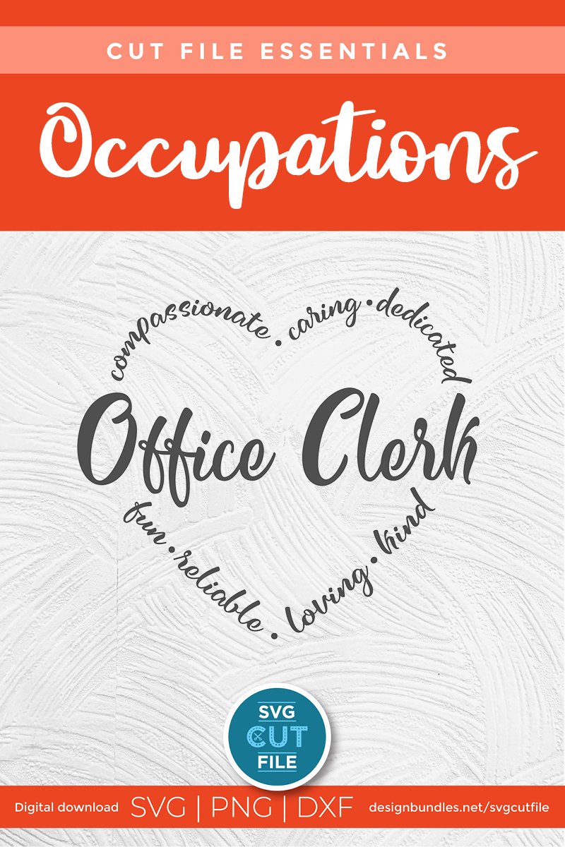 Office clerk svg - a secretary svg file for crafters (796190) | Cut ...