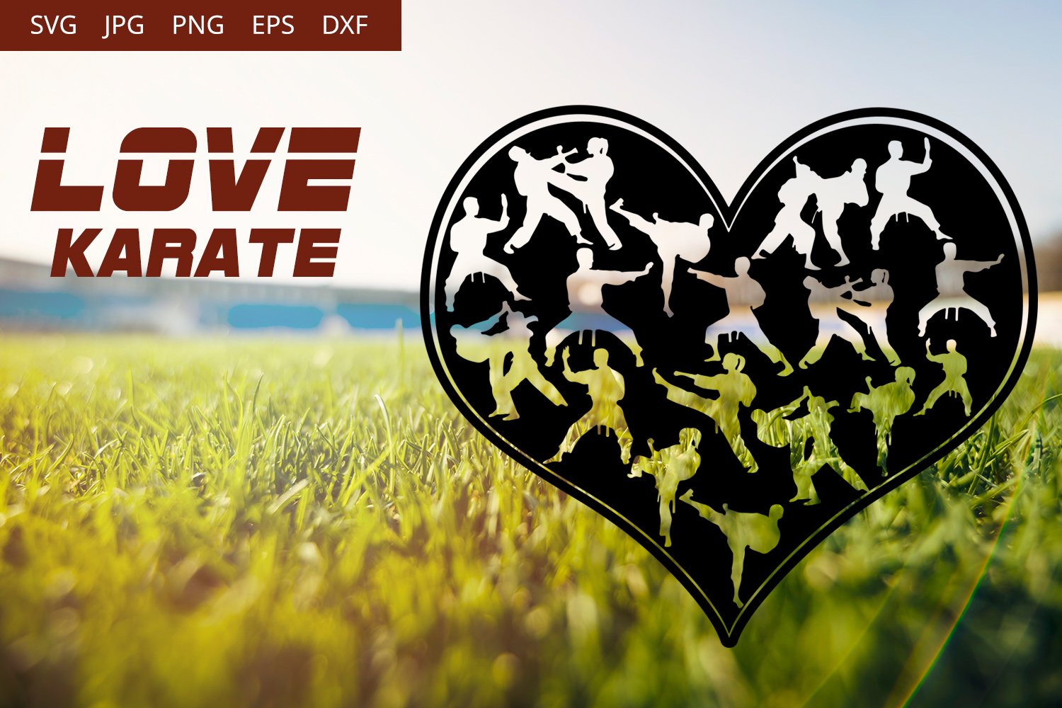 Love Karate SVG Vector (359823) | Illustrations | Design Bundles