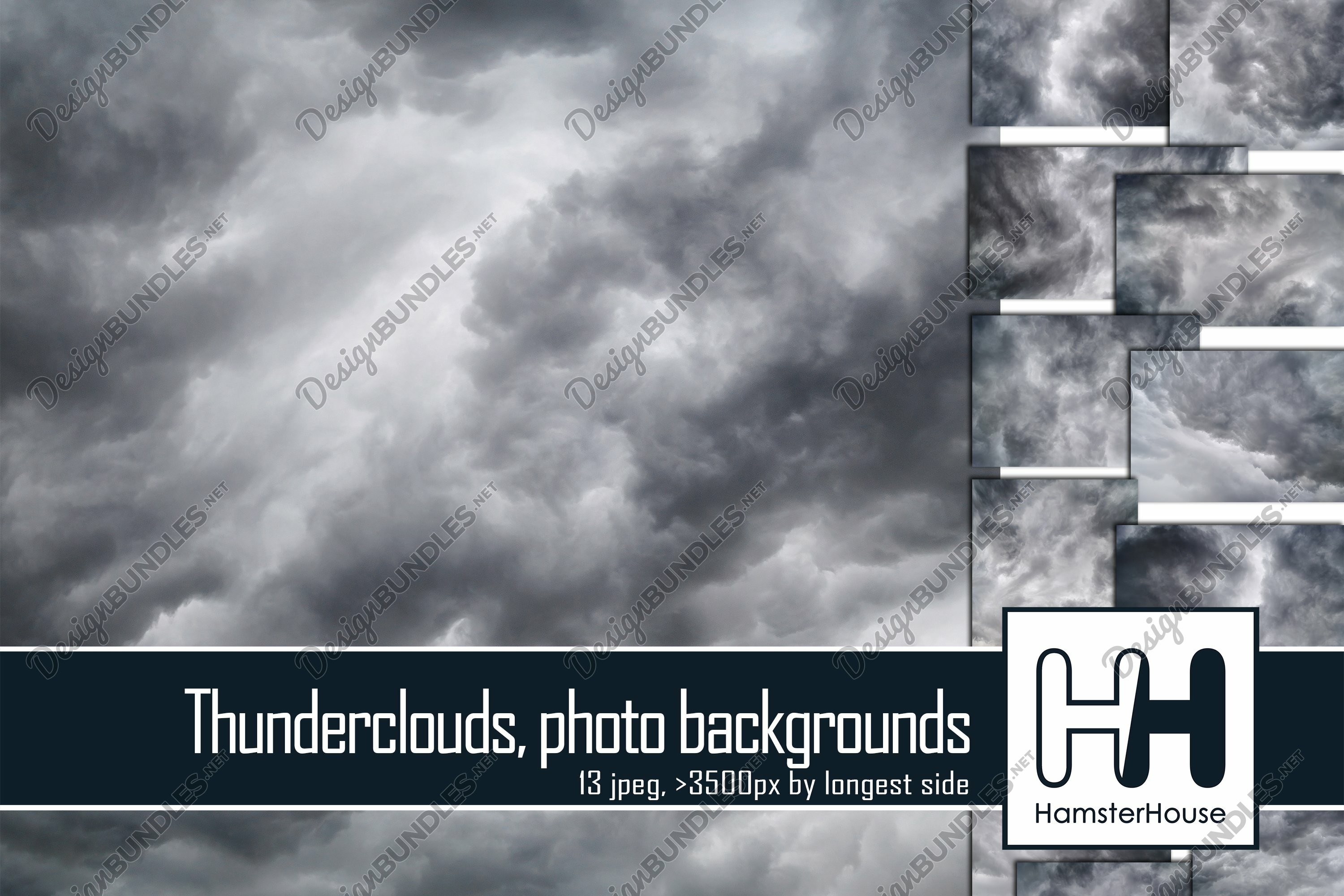 Thunderclouds, Photo Backgrounds Pack (1835501) | Nature | Design Bundles