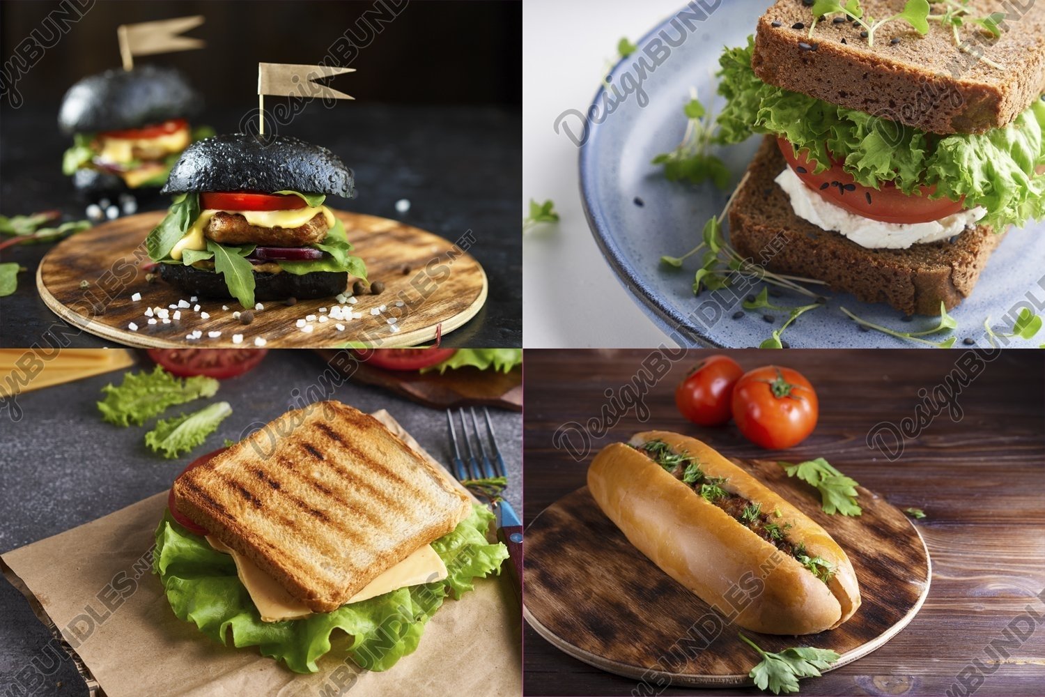 Big fast food set (834359) | Food and Drink | Design Bundles