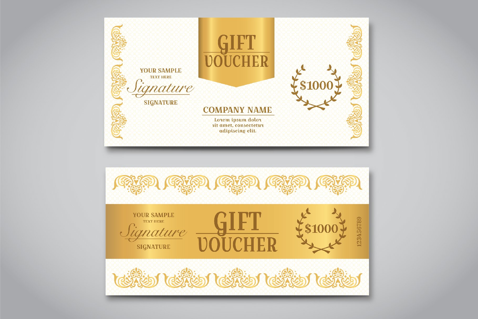 Exclusive Gift Voucher Template (45403) | Flyers | Design Bundles