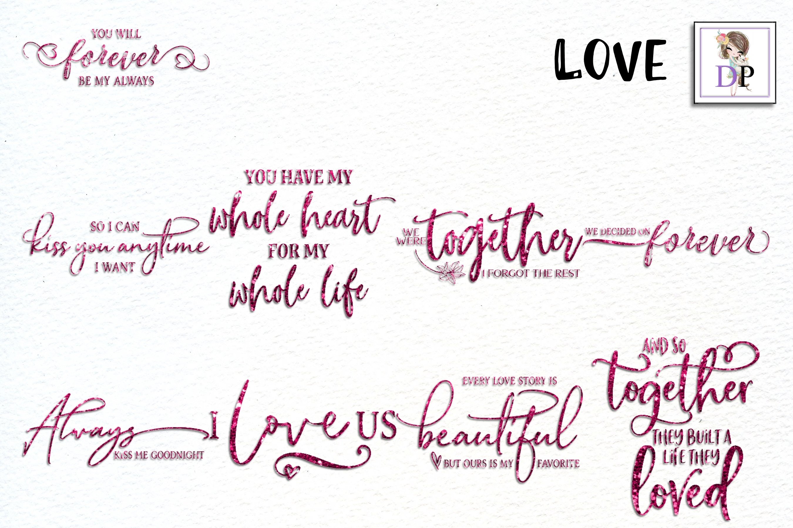 Love v1 Bundle Photo Overlays Social Media Canva Photo (530920 ...