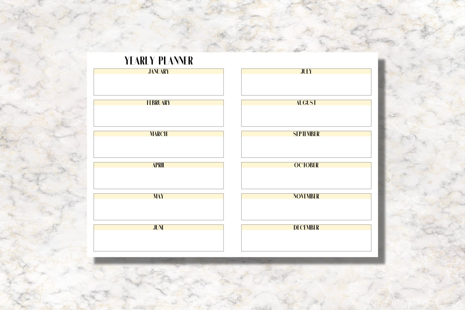 Watercolor Strokes Gold B6 Size Notebook Inserts Planner