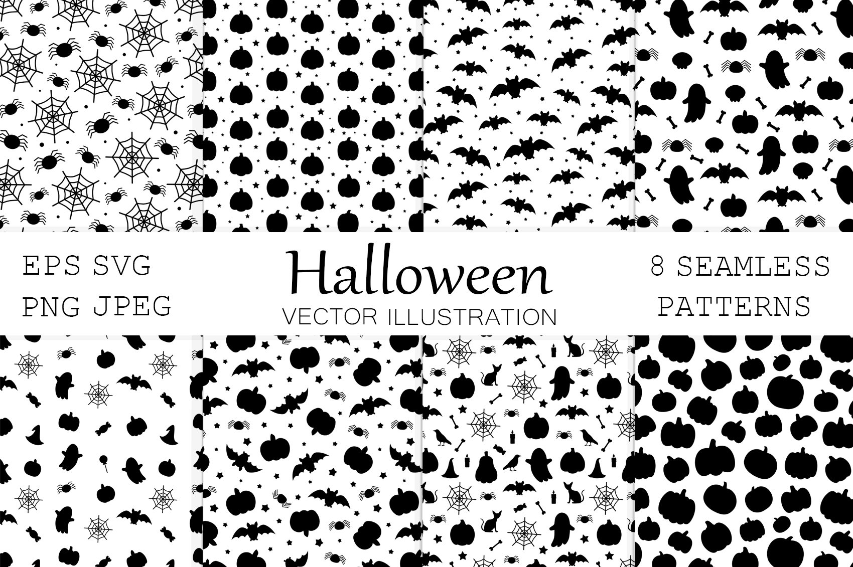 Halloween Silhouette Pattern