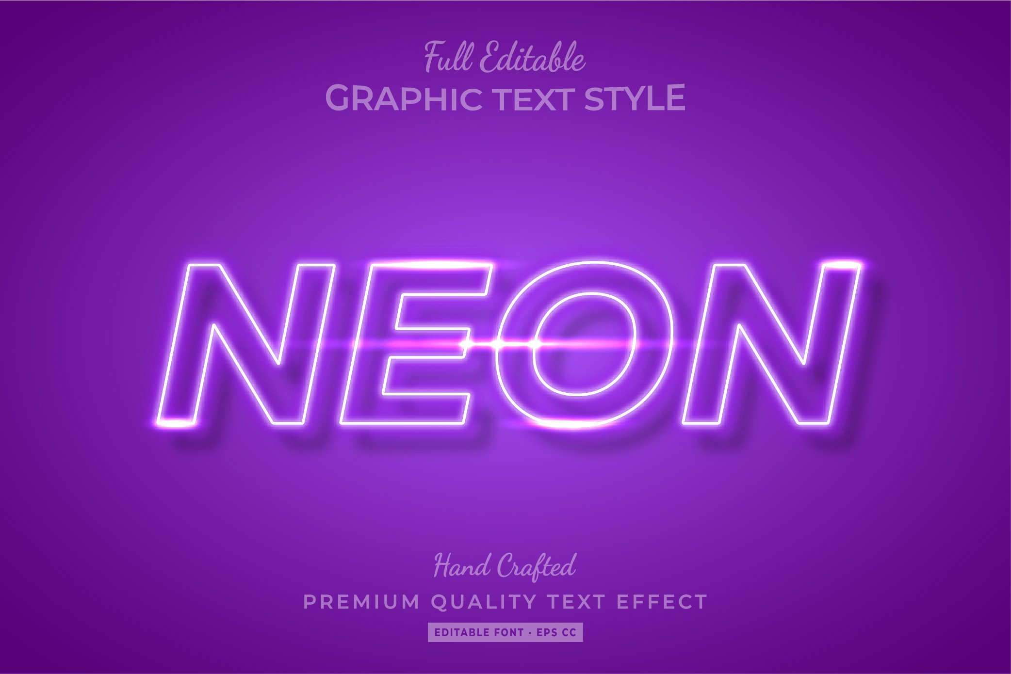 10 Premium Neon Illustrator Text Style (903524) | Plugins | Design Bundles