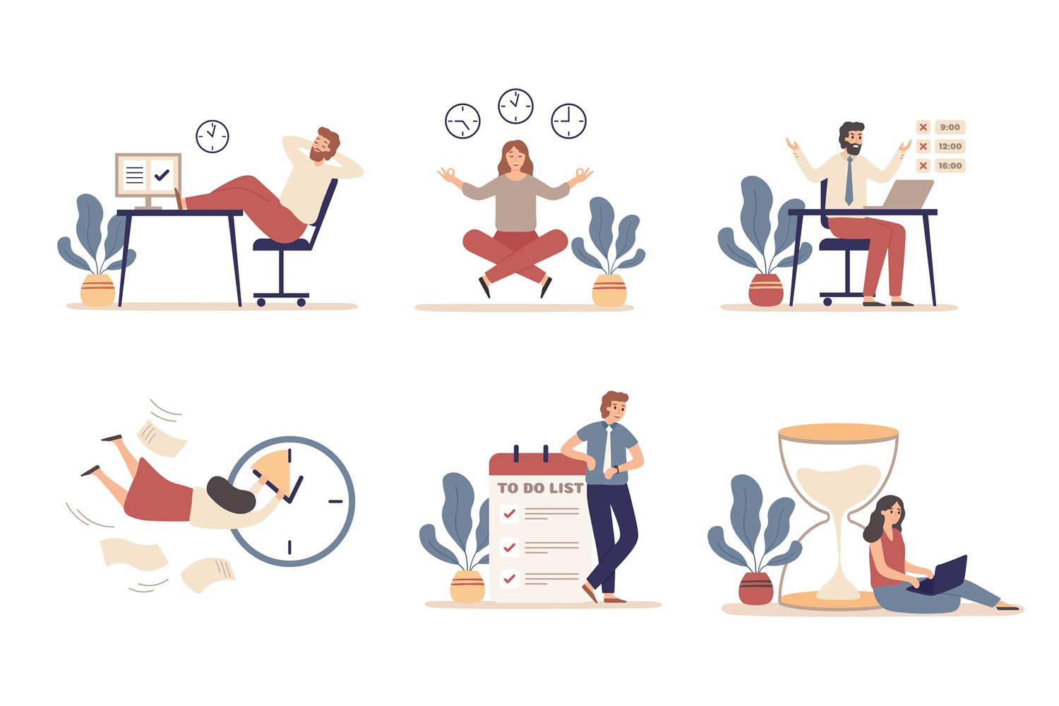 Working time planning. Work schedule, organize works product (1008508 ...