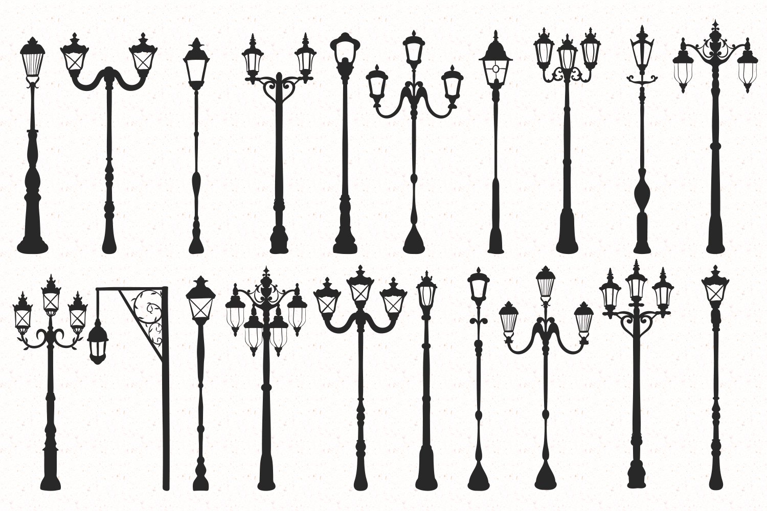 Lamp Street light silhouette