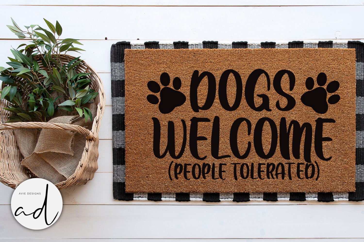 Dogs Welcome| Dog Sign svg | funny dog sign (1795344) | SVGs | Design ...