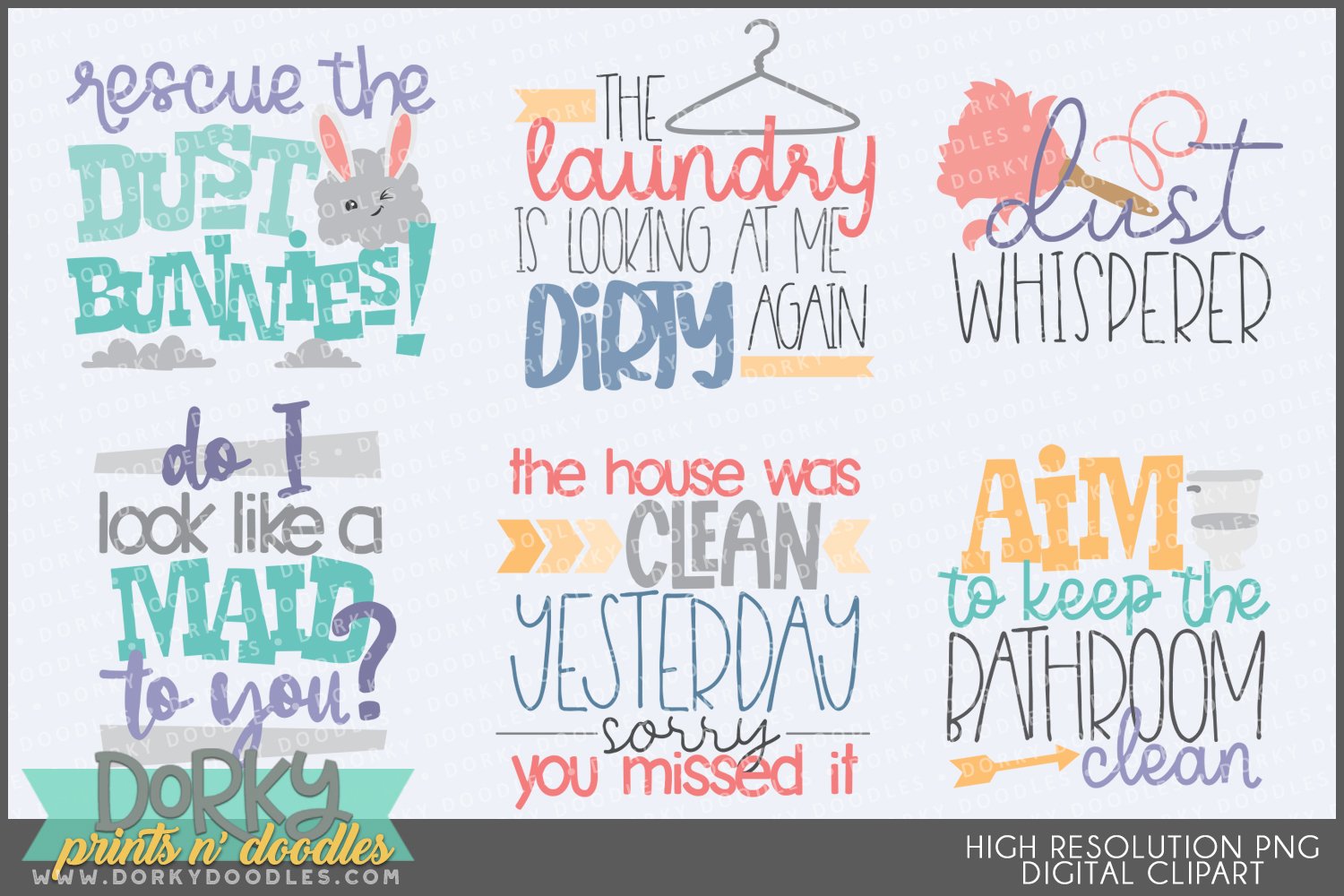 Cute Chore Sign Art (1143216) | Illustrations | Design Bundles