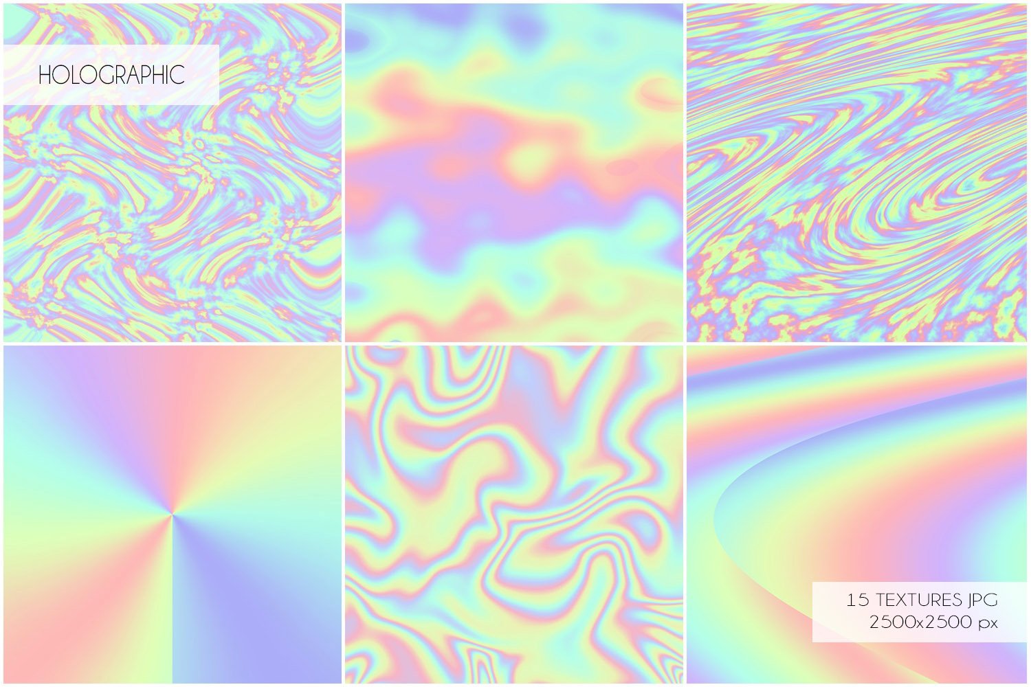 15 Holographic Textures Backgrounds JPG (694584) | Textures | Design ...