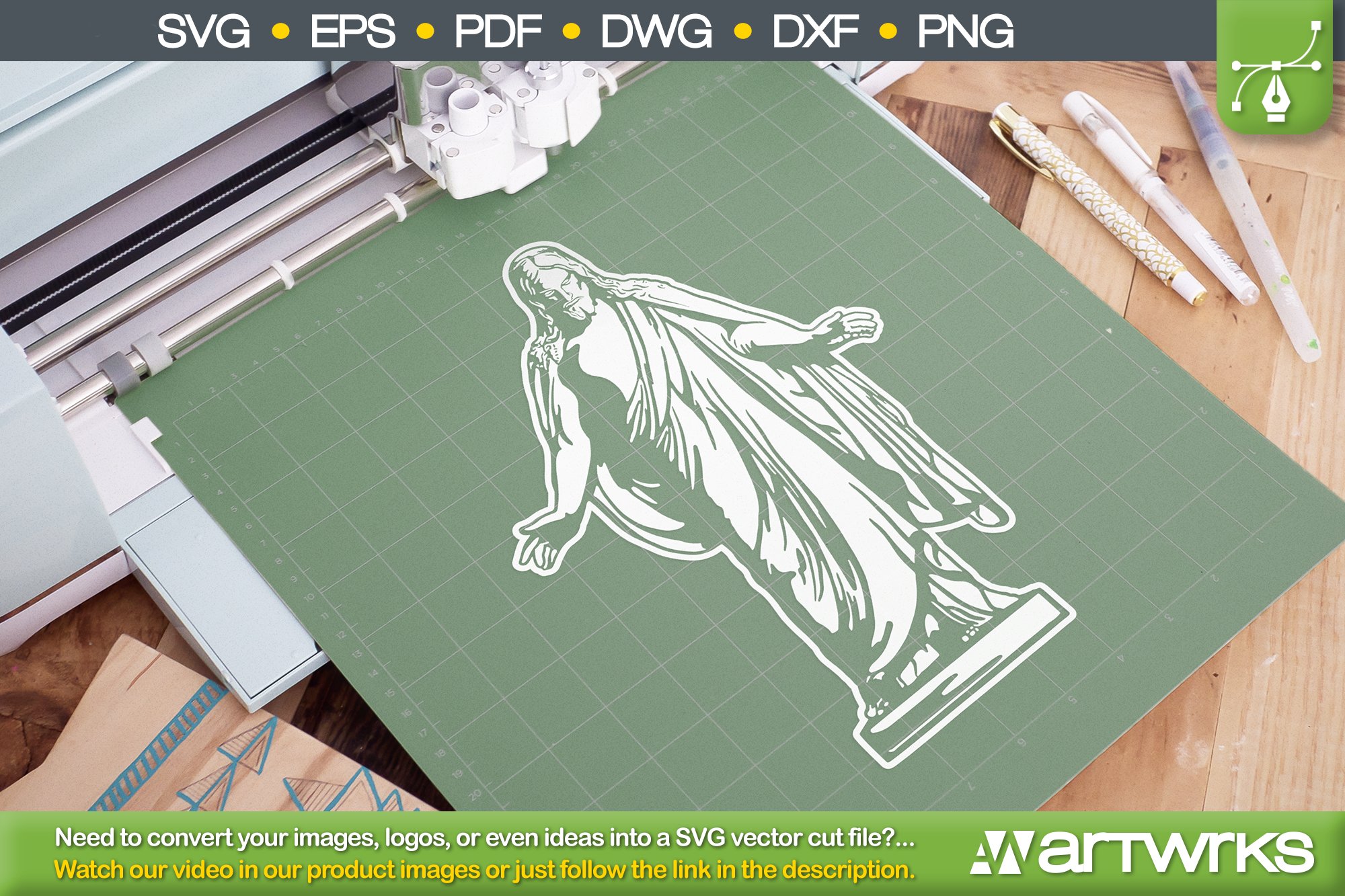 Christus Cut File Jesus SVG Religious SVG by Artworks SVG (1103181 ...