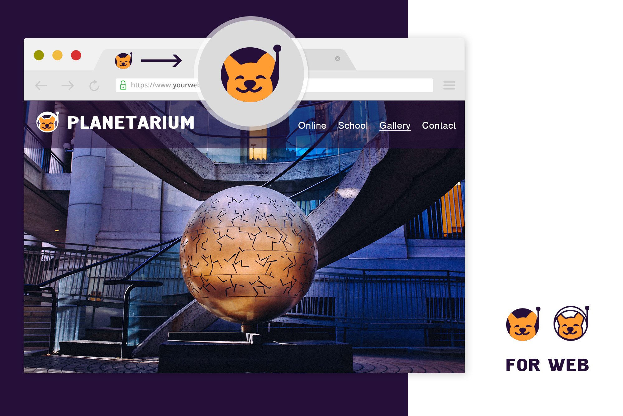 Adaptive logo in space style (675525) | Logos | Design Bundles