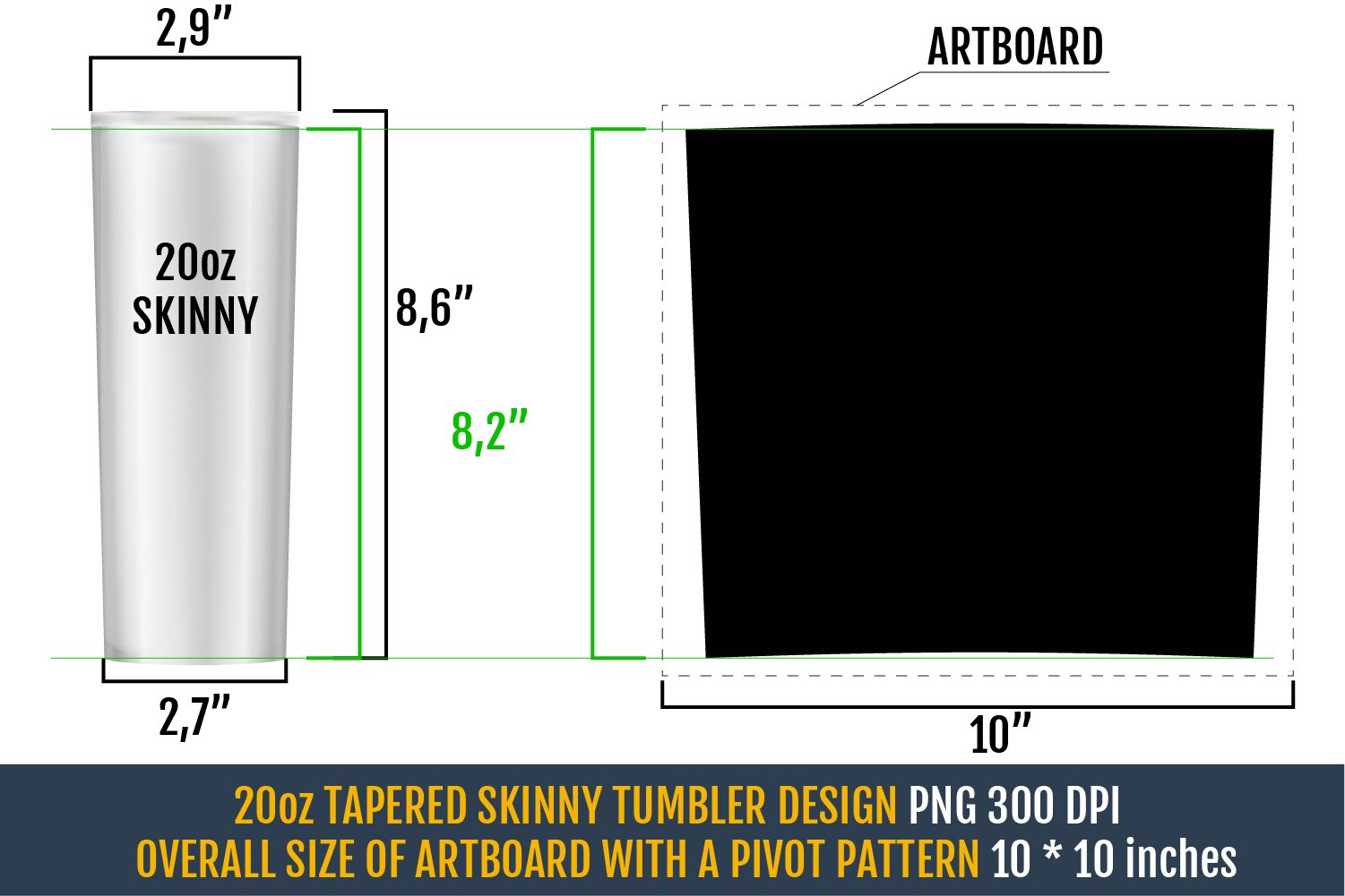 Sublimation Tumbler Template Free
