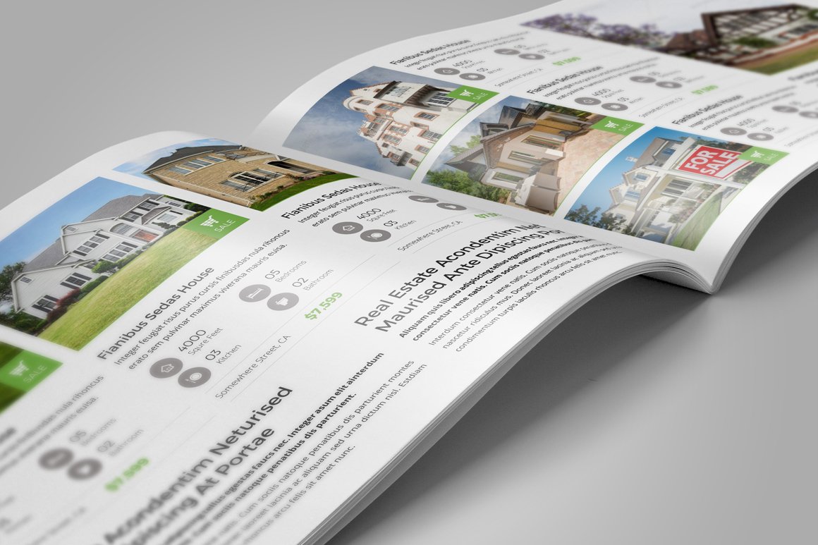 Real Estate Brochure Catalog v3 (145137) | Brochures | Design Bundles