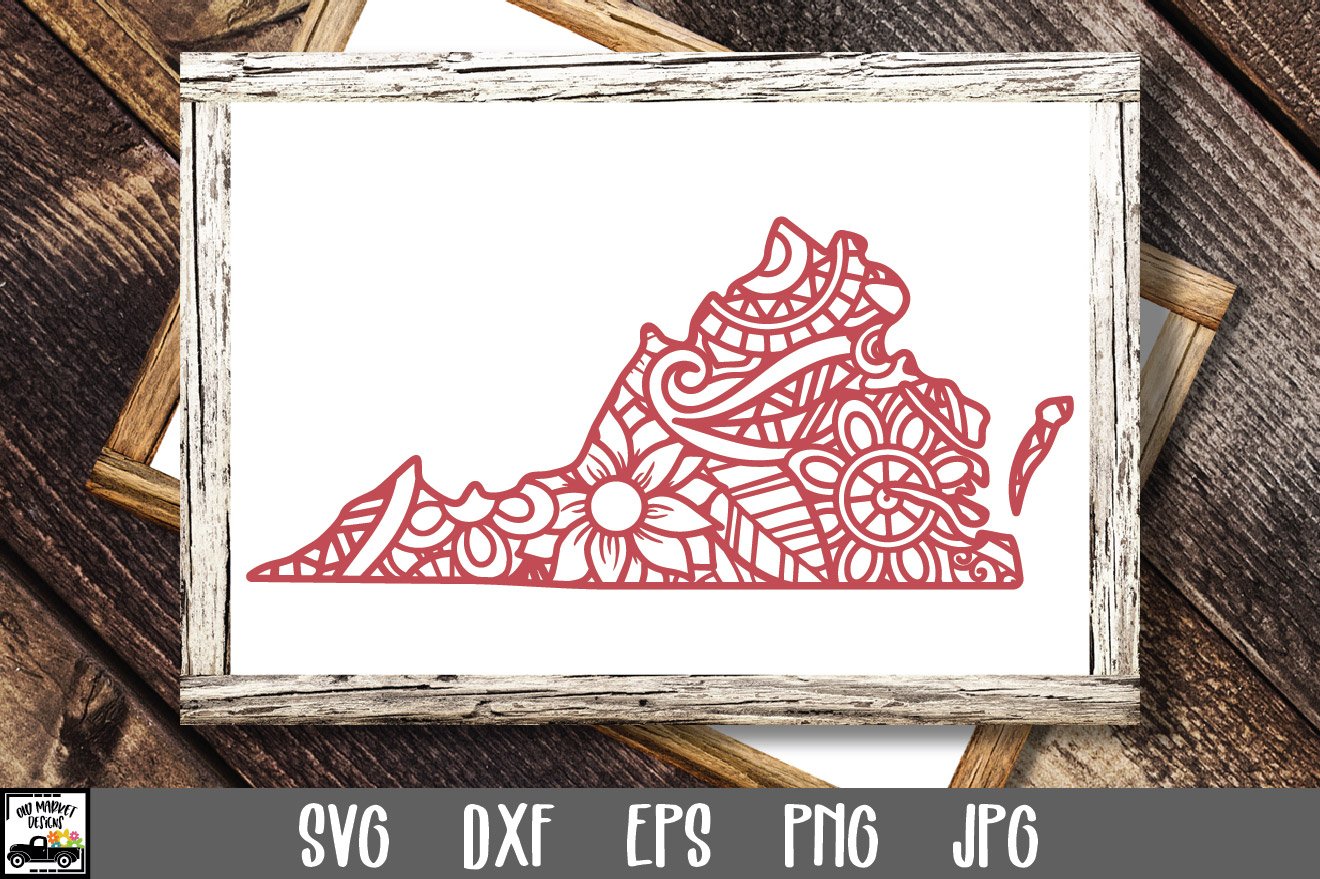 Virginia SVG File - Virginia State Mandala SVG File (1184497) | SVGs ...