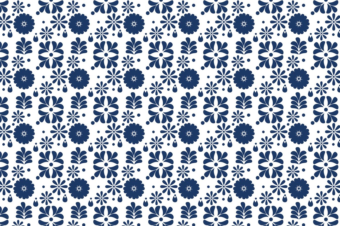 Blue Flower - Patterns Pack