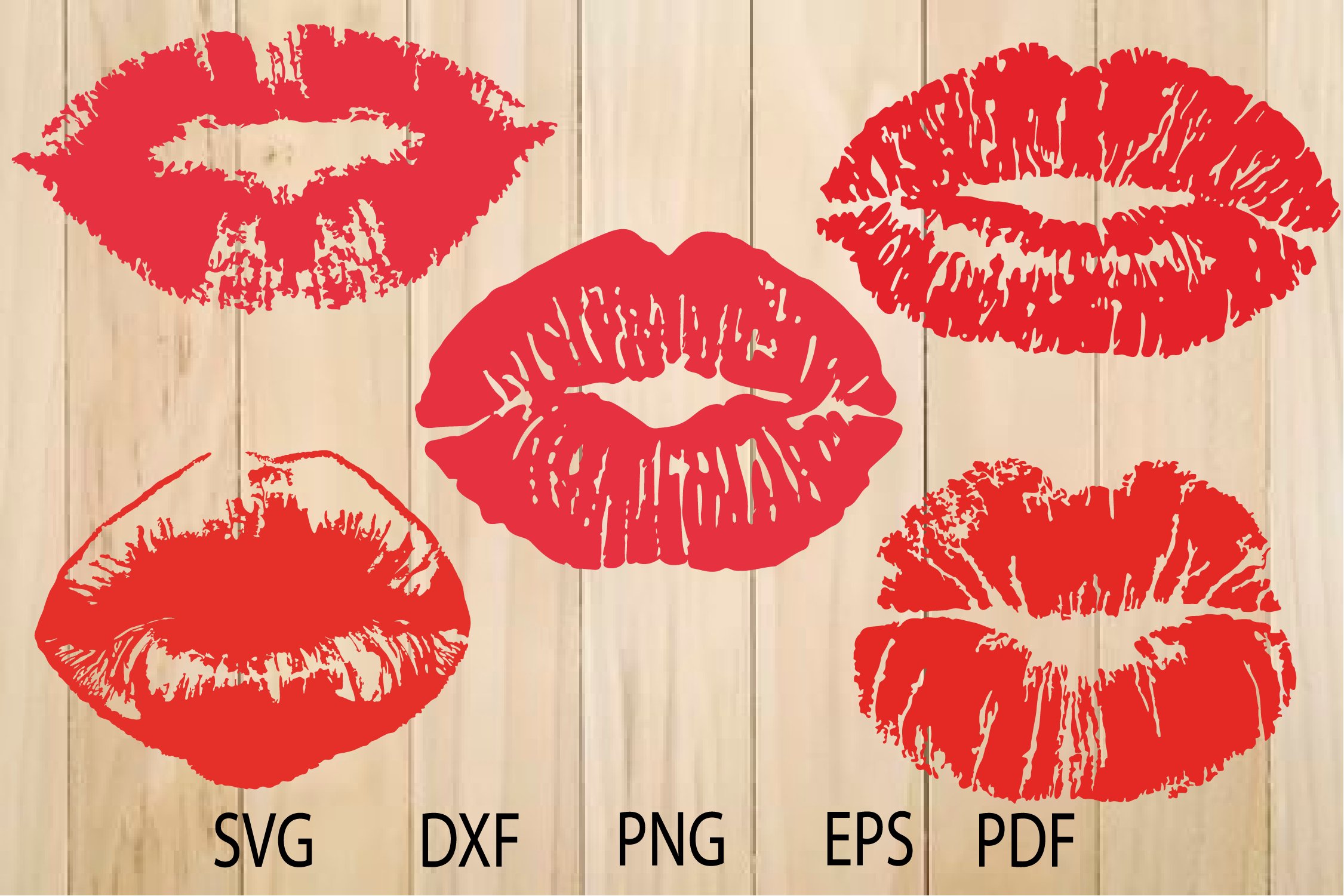 Kiss Bundle Svg Valentine Bundle Svg Lips Kisses Svg Lips Bundle Svg 