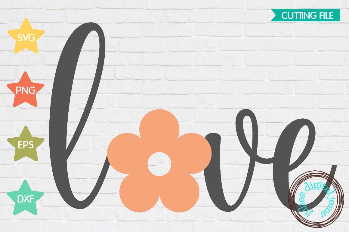 Valentines Love Flower SVG (1129683) | SVGs | Design Bundles