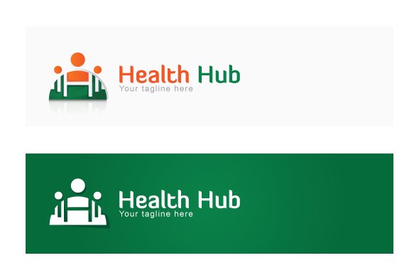 Health Hub - Fitness Group Stock Logo Design for Gym & Club (25392 ...