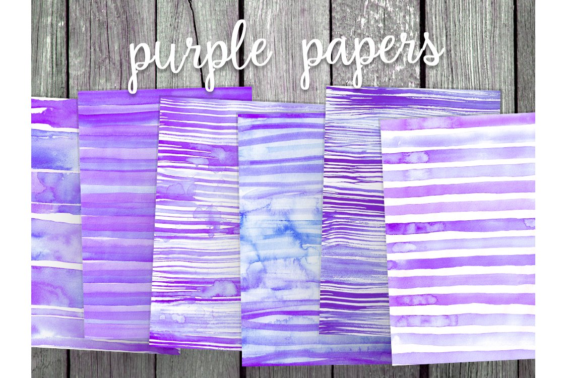 Watercolor Stripes Texture Papers (13305) | Textures | Design Bundles