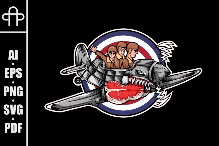 Shark Aircraft (1013413) | Illustrations | Design Bundles