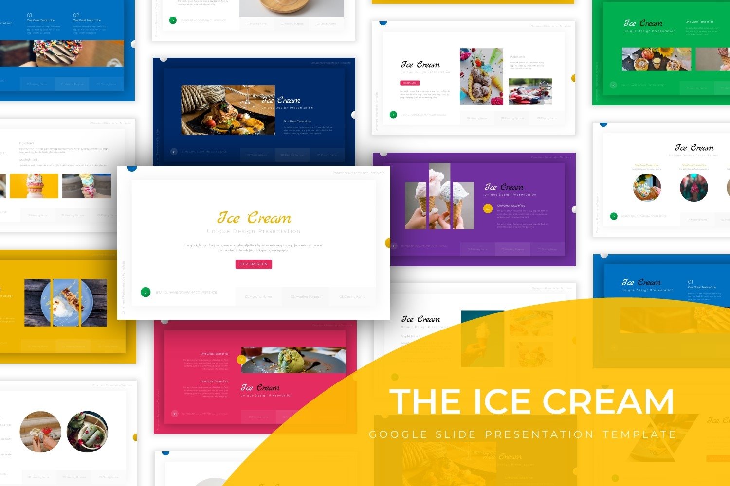 Ice Cream - Google Slide Template