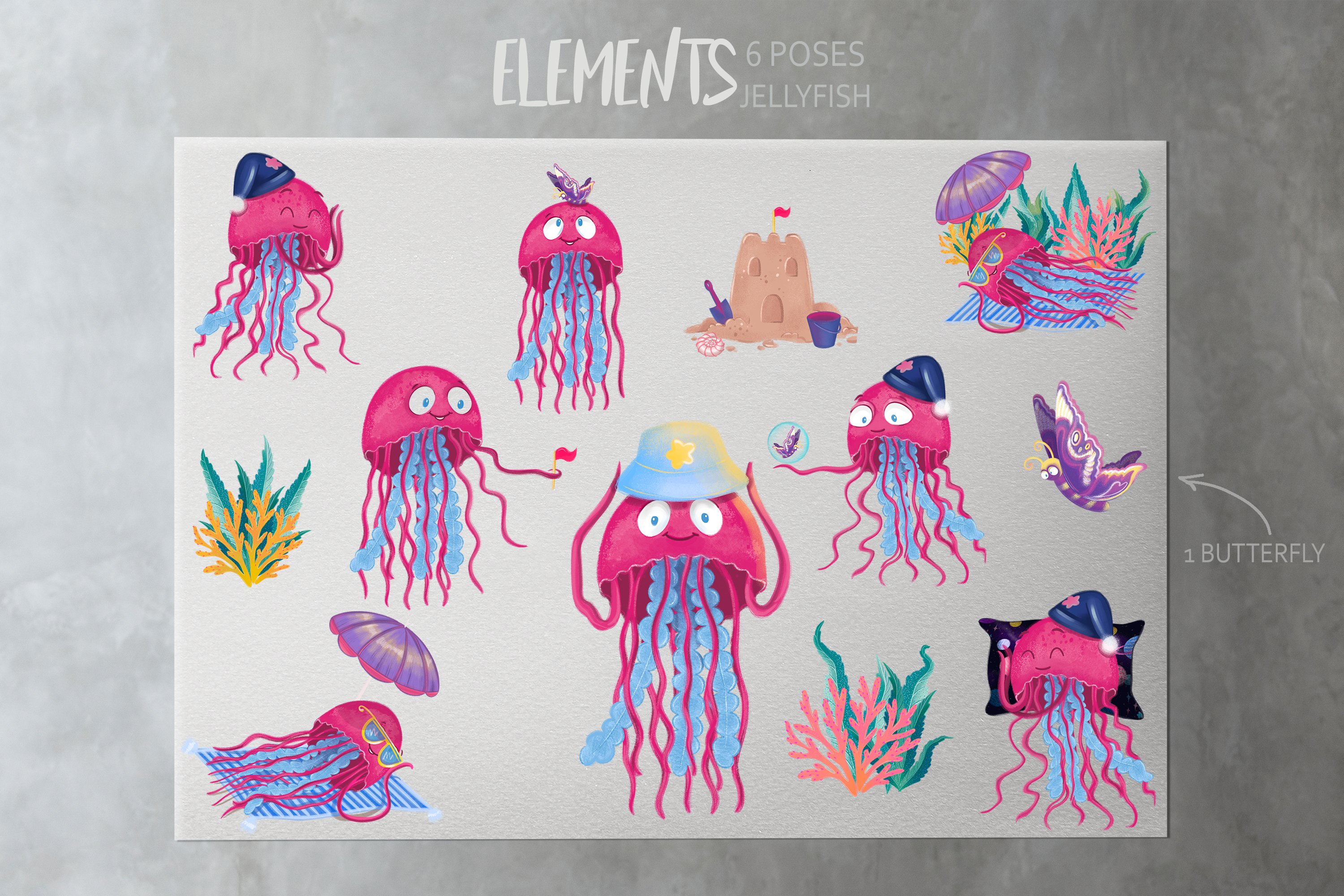 Ocean Friends (743837) | Illustrations | Design Bundles