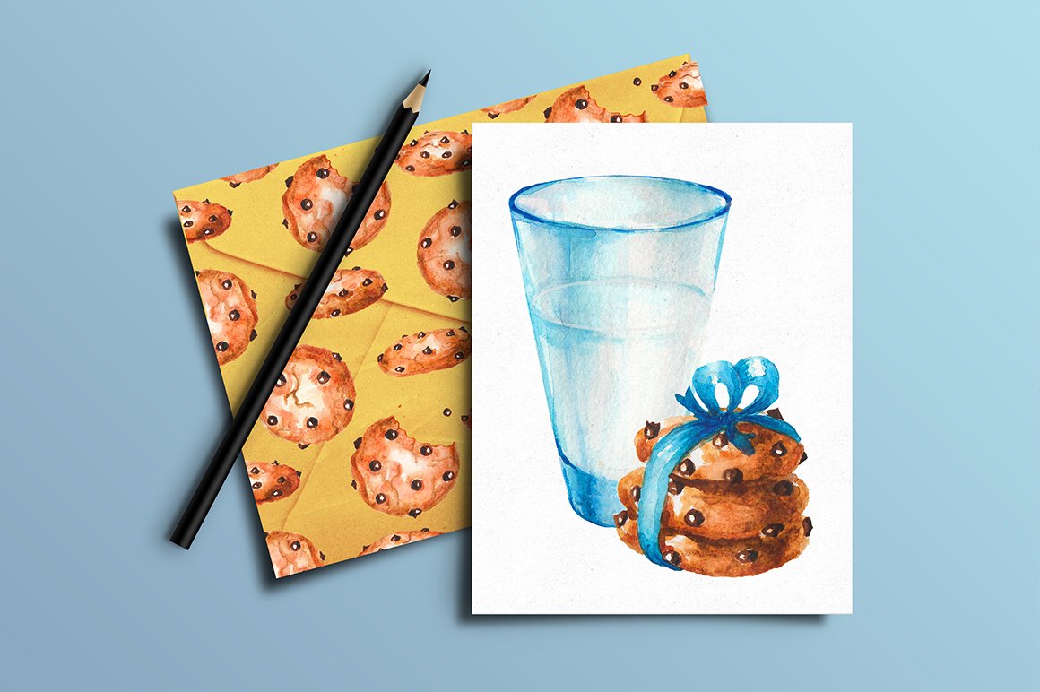 Watercolor cookies (168510) | Illustrations | Design Bundles
