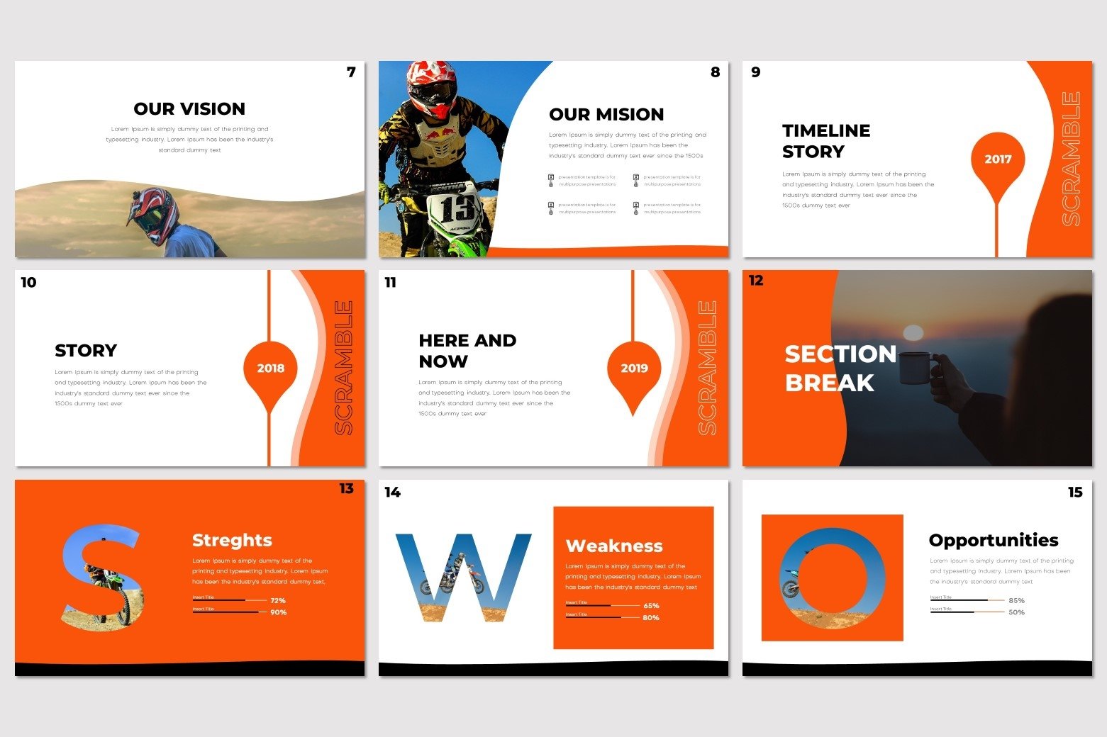 Scramble - Powerpoint Template (321857) | Presentation Templates ...