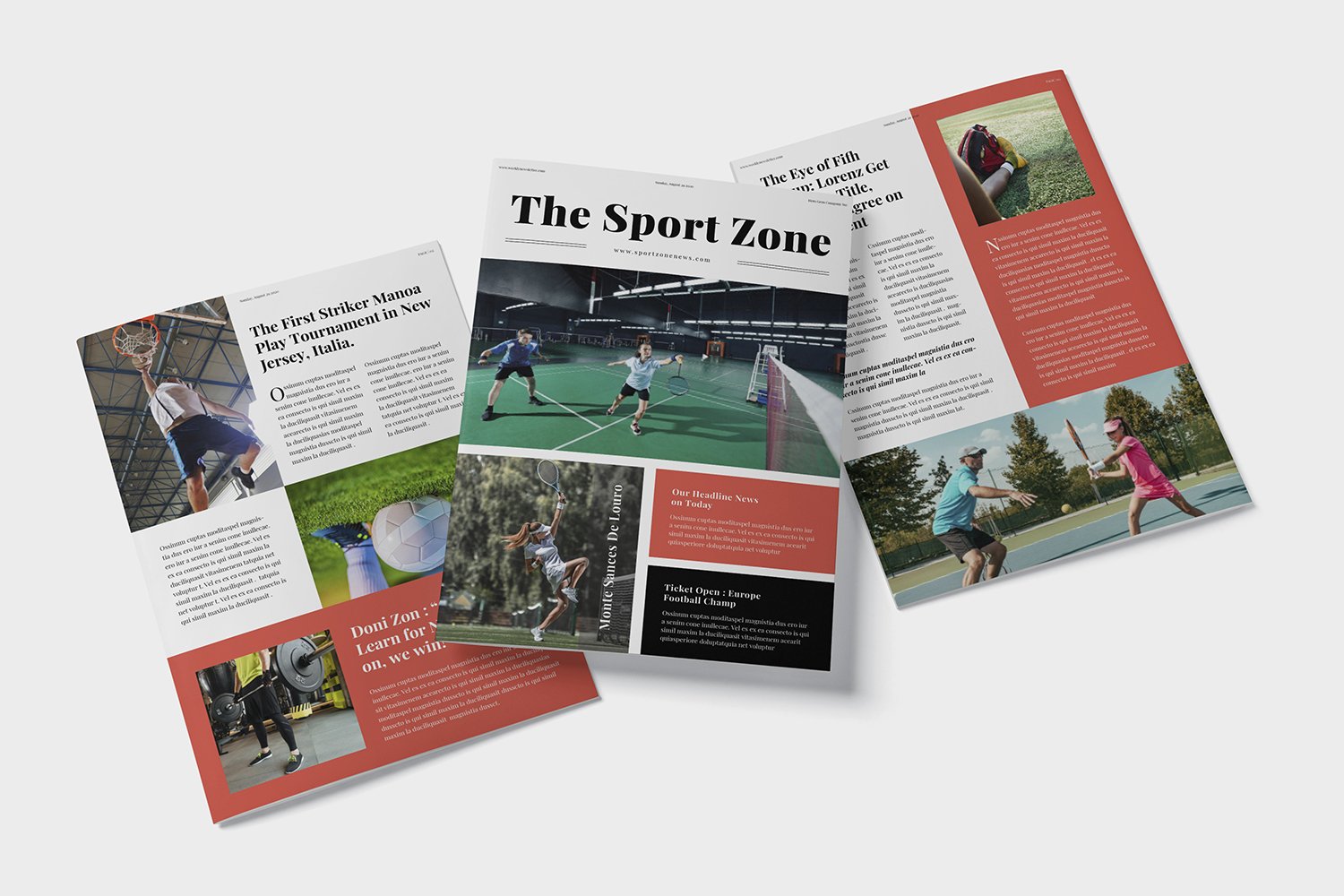 Sport Zone Newsletter Template