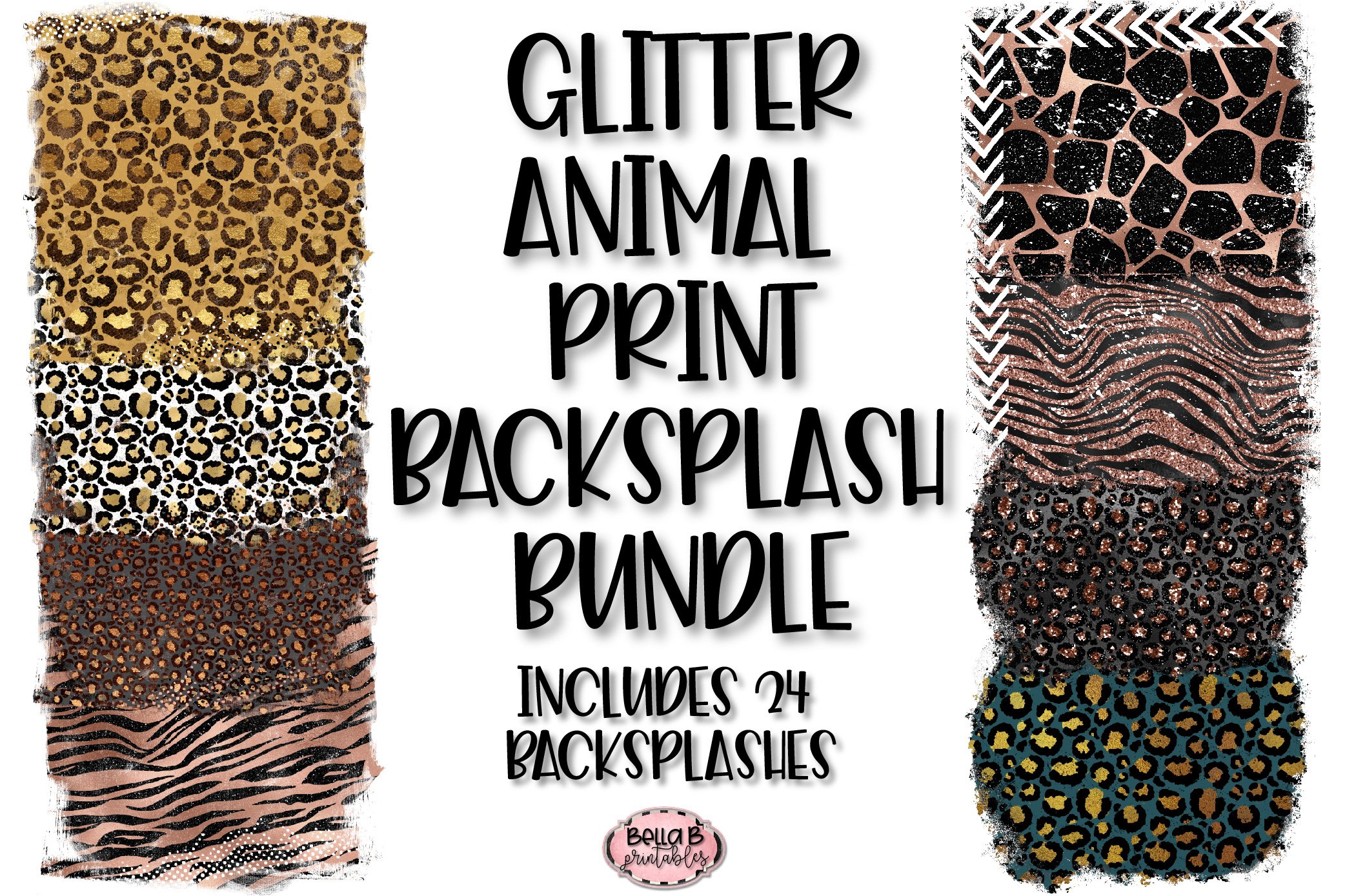 Animal Print Sublimation Background Bundle, Leopard Print (570954 ...