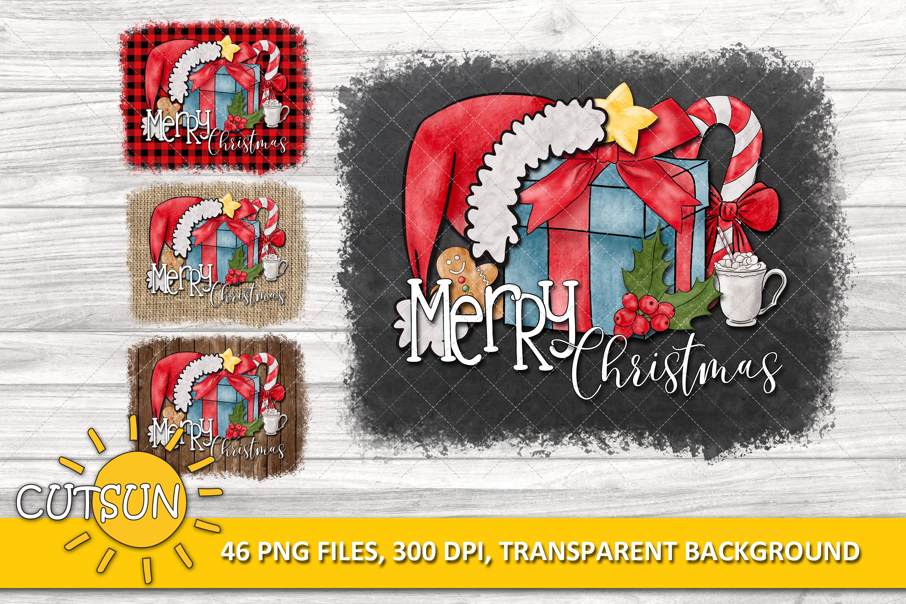 Christmas sublimation Bundle 46 designs (1007090) | Sublimation ...