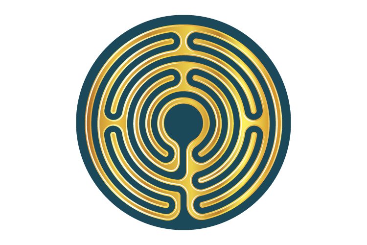 Labyrinth vector illustration, icon and background. (746339 ...