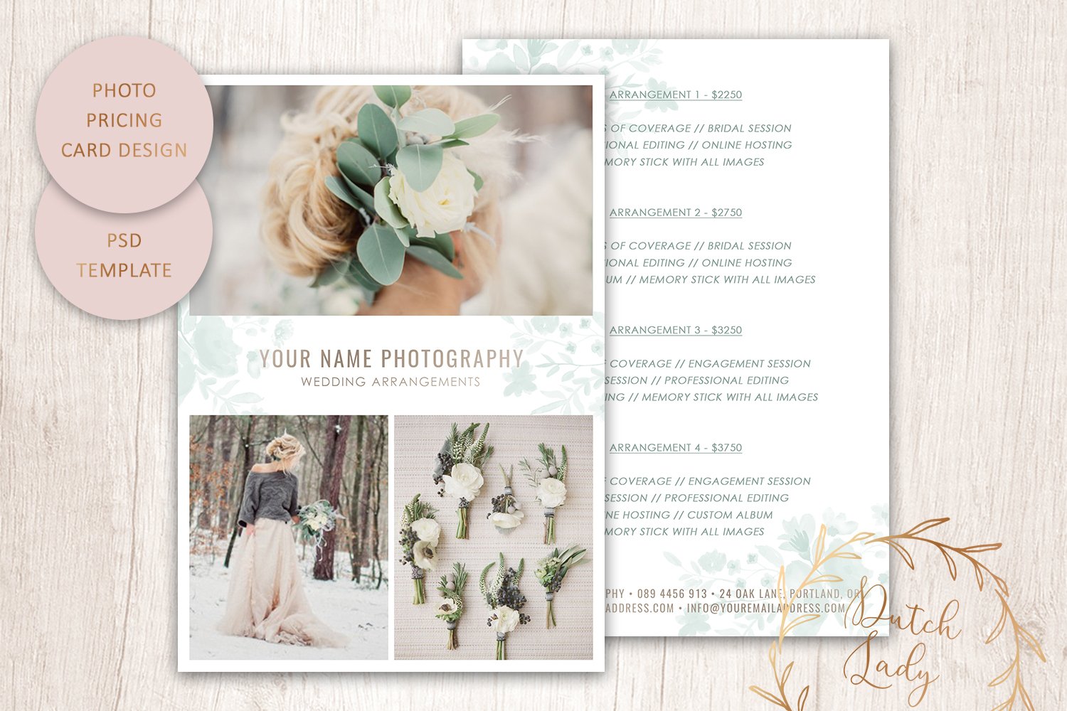 PSD Photography Price Card Template #9 (67178) | Customizable Templates ...