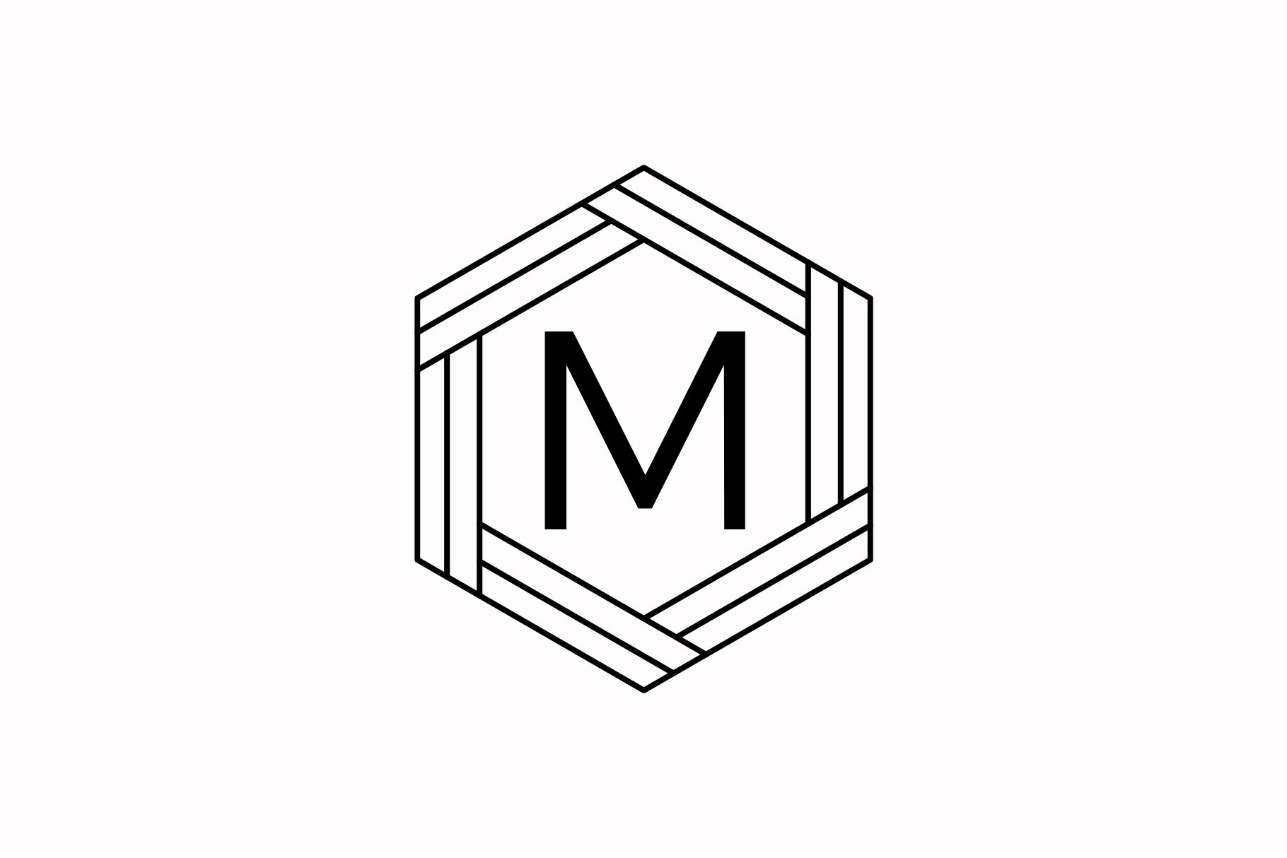 Geometric Monogram Logo & Business Card Templates