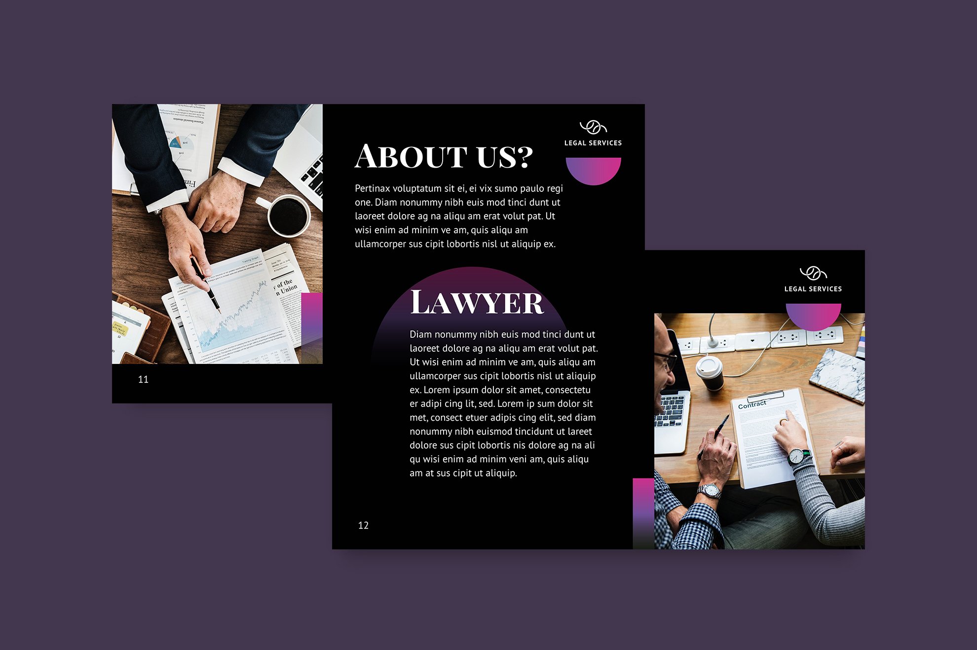 Law Company Lawyer PowerPoint Presentation Template (594306 ...