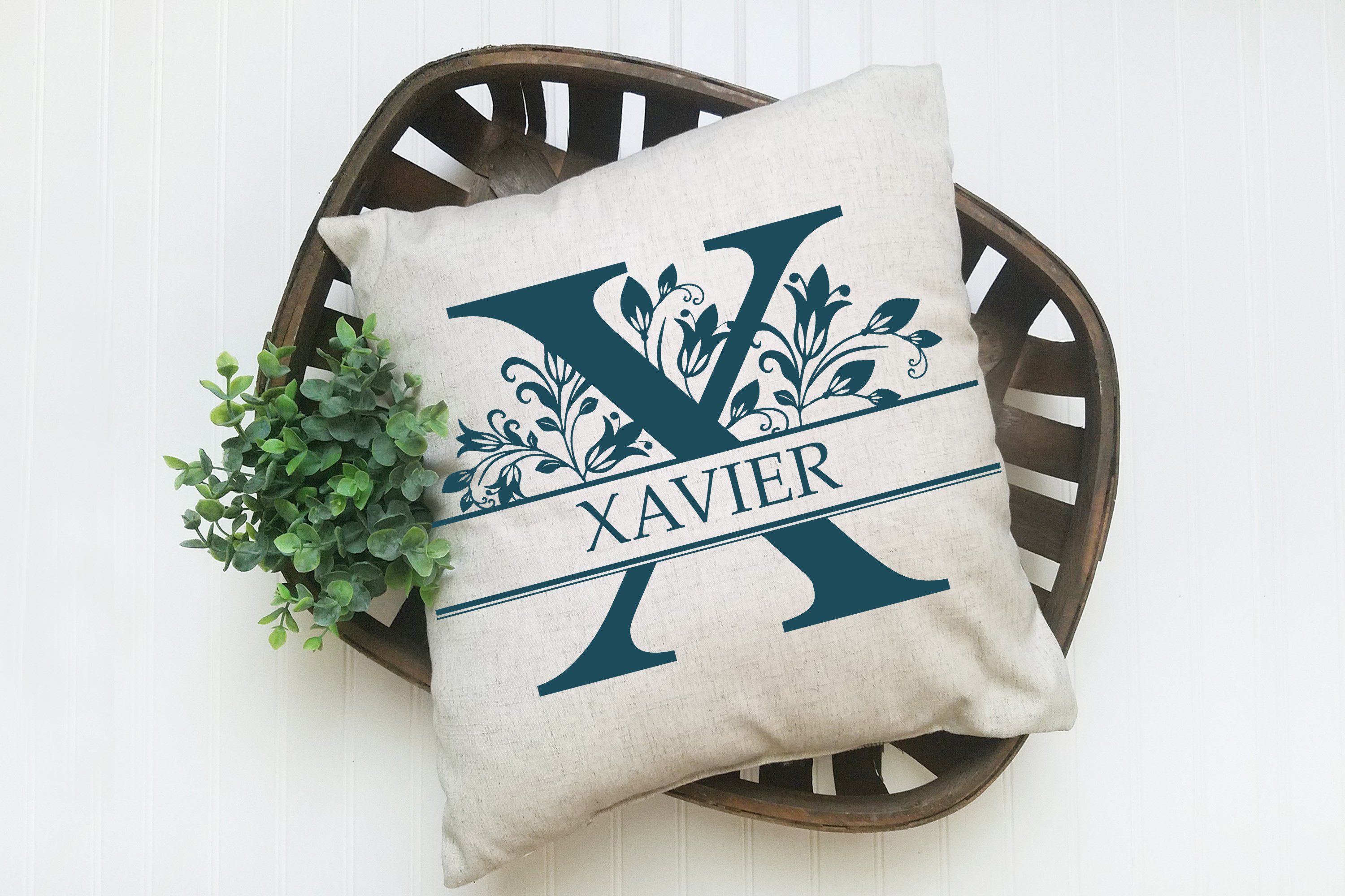 Split Monogram Letter X SVG, Letter X Monogram SVG (415198) | Cut Files ...