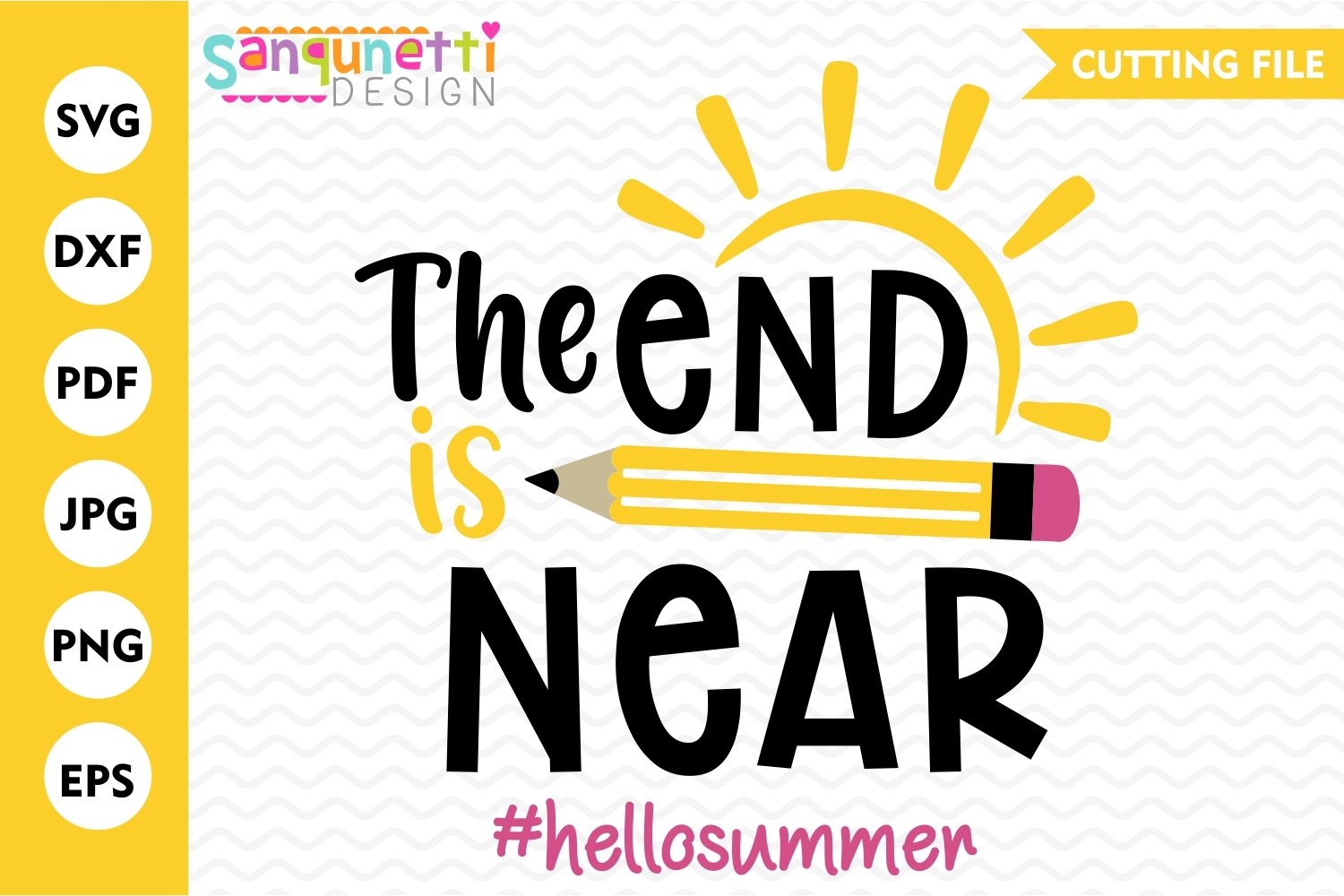 The end is near school SVG, summer cutting file (256327) | Cut Files ...